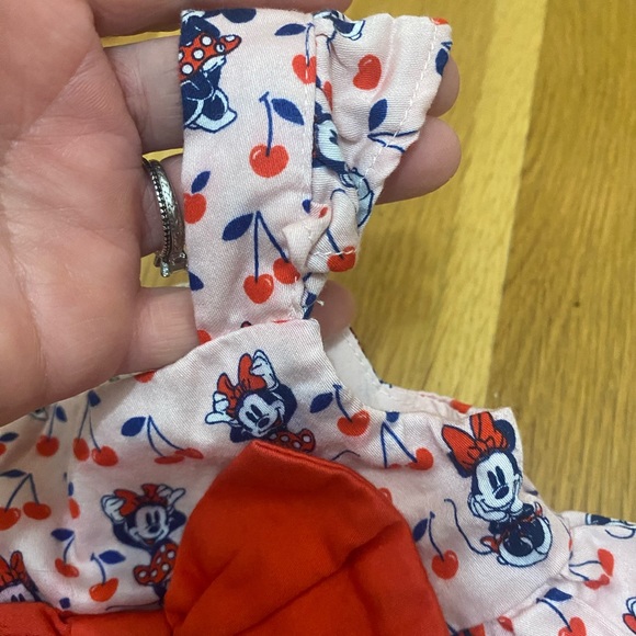 Disney | Dresses | Disney Baby Pink Minnie Mouse Cherries Dress And ...